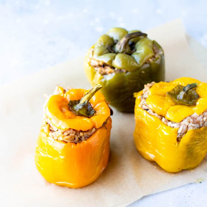 Stuffed Bell Peppers with Cinnamon and Pine Nuts: Turkish Dolma ...