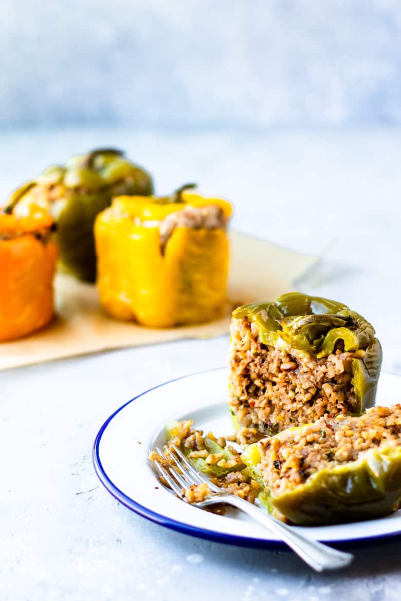Stuffed Bell Peppers with Cinnamon and Pine Nuts: Turkish Dolma ...