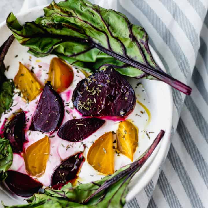 Roasted Beets with Labneh - Plant-Based | Aegean Delight