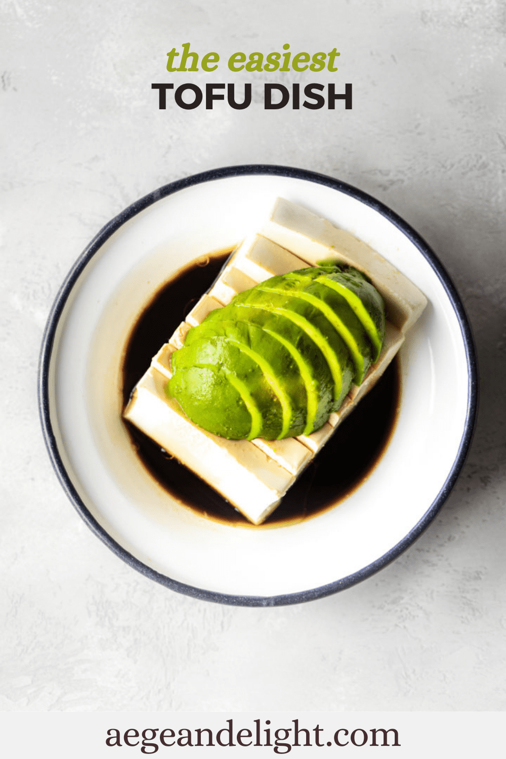 Easy Tofu Recipe - Taiwanese Avocado Tofu | Aegean Delight