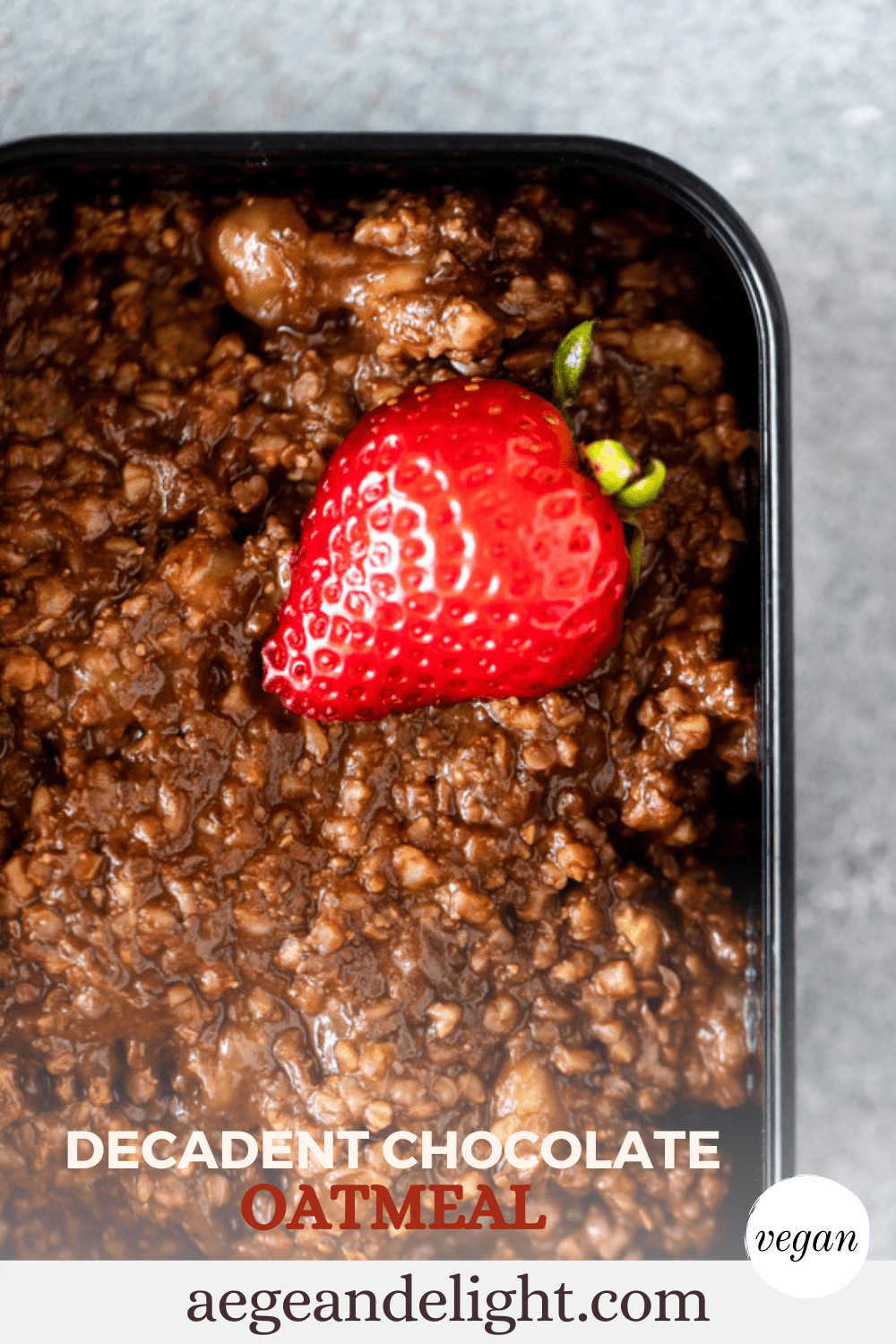 Decadent Chocolate Oatmeal - Vegan & Quick | Aegean Delight