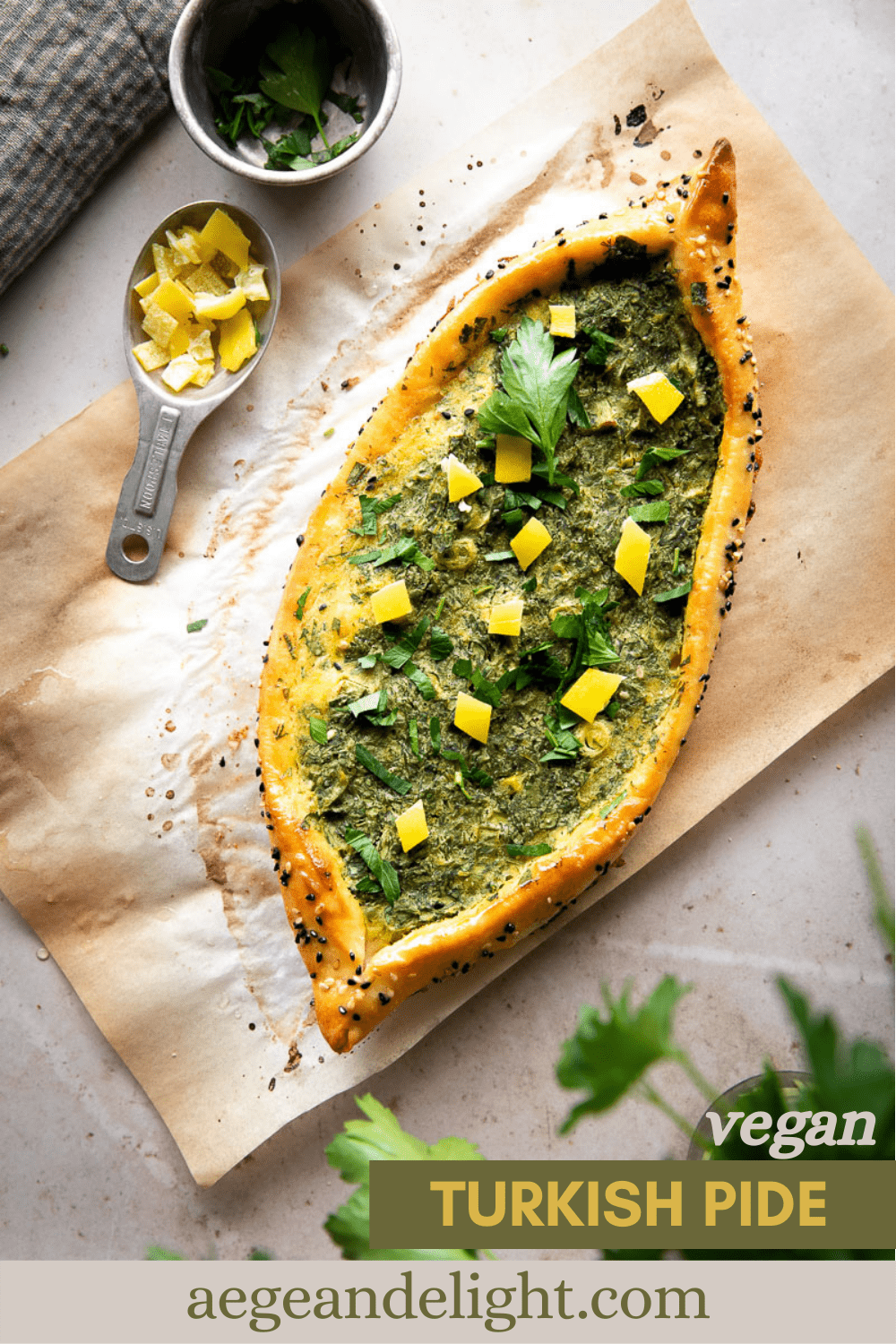 The BEST Turkish Pide - Vegan Khachapuri | Aegean Delight