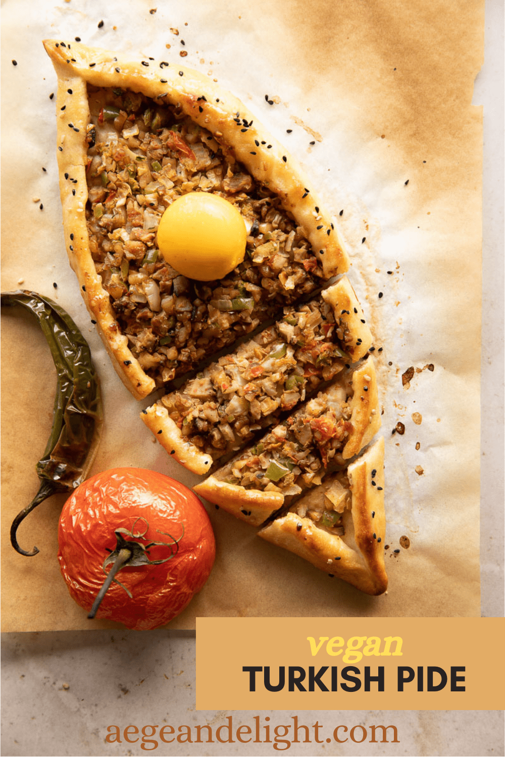 The BEST Turkish Pide - Vegan Khachapuri | Aegean Delight