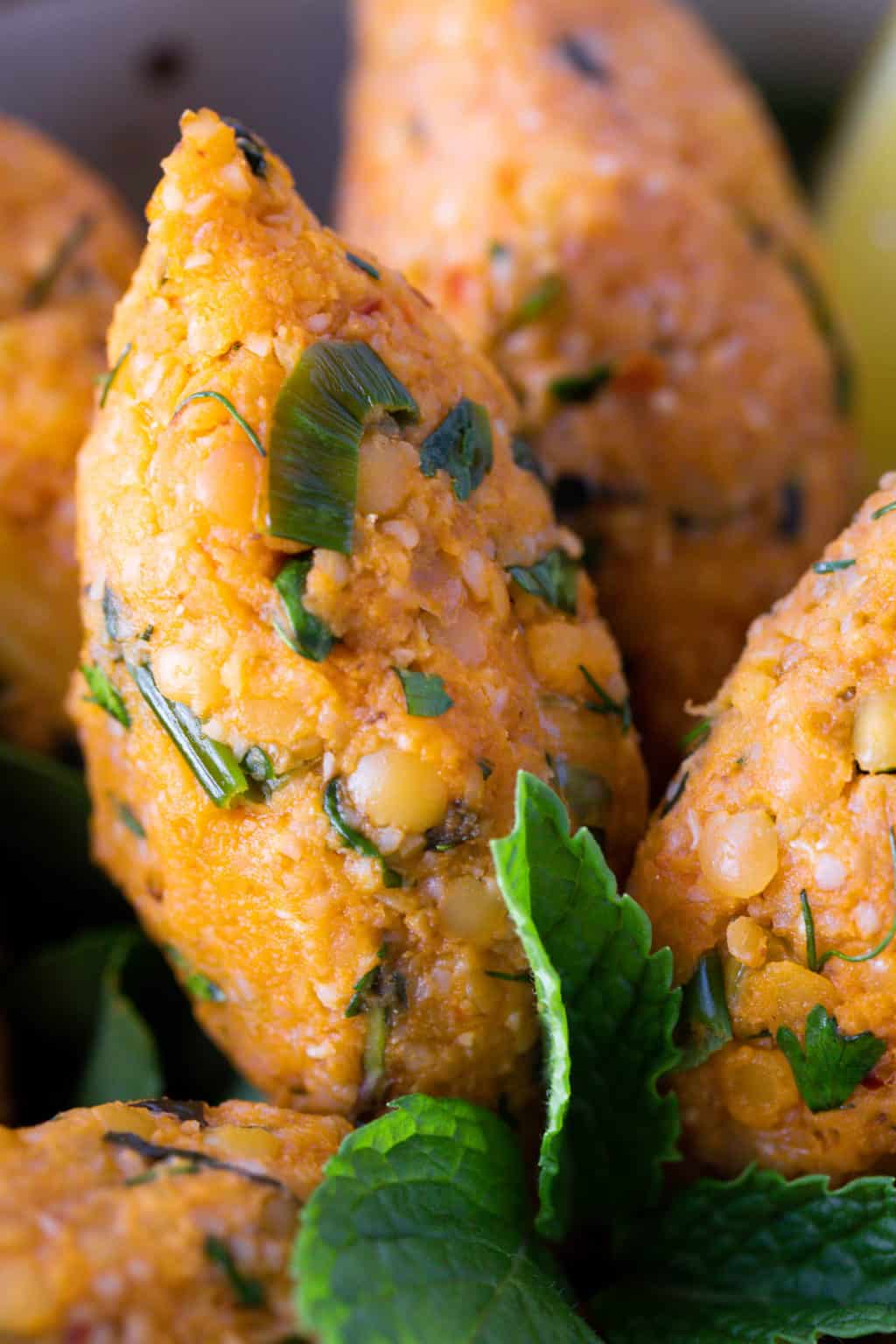 Turkish Lentil Balls (Vegan Mercimek Köftesi) | Aegean Delight