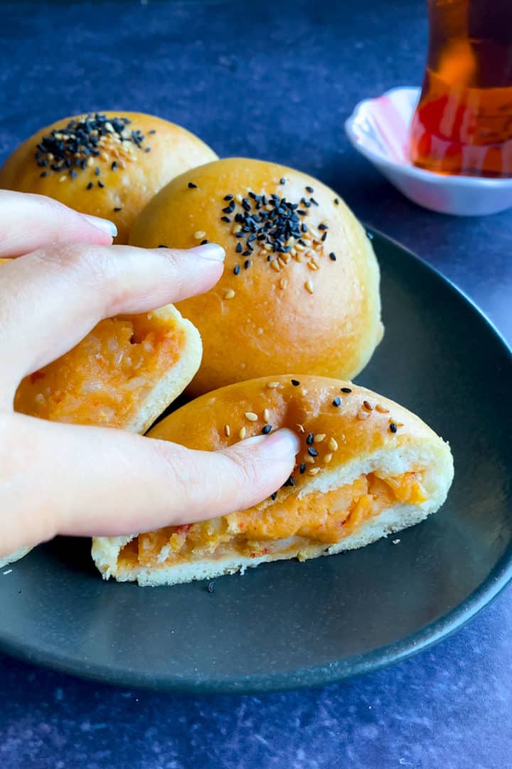 Vegan Potato Rolls - Turkish Pogaca Recipe | Aegean Delight