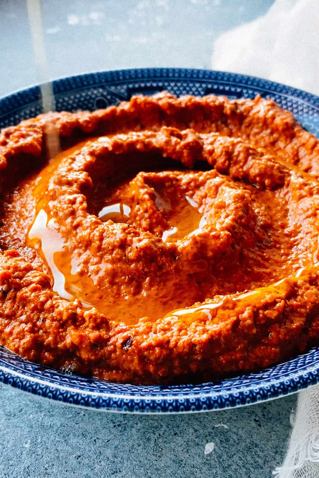 Muhammara Recipe - 10 Minute Spicy Red Pepper Dip | Aegean Delight