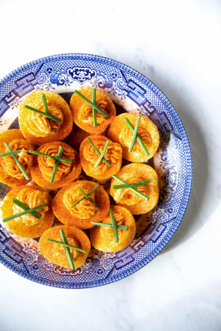 Deviled Potatoes (Vegan Deviled Eggs) | Aegean Delight