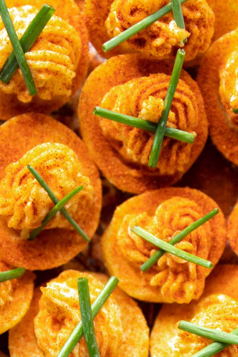 Deviled Potatoes (Vegan Deviled Eggs) | Aegean Delight